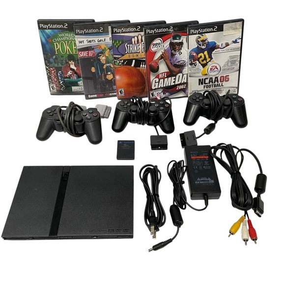 Sony | Video Games & Consoles | Sony Playstation 2 Ps2 Slim Black Game ...